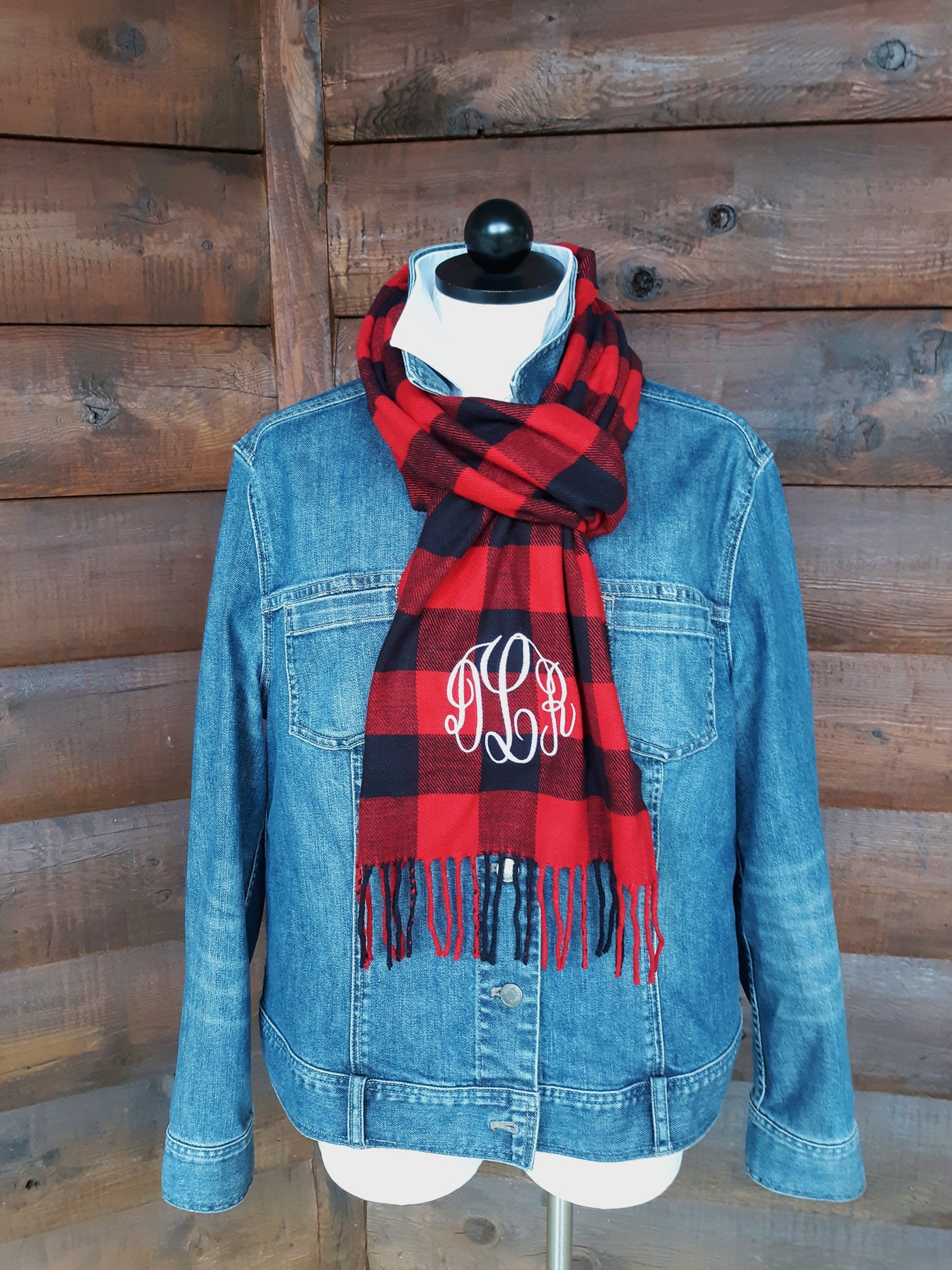 Winter Scarves Monogrammed, Monogram Scarf – Pretty Personal Gifts