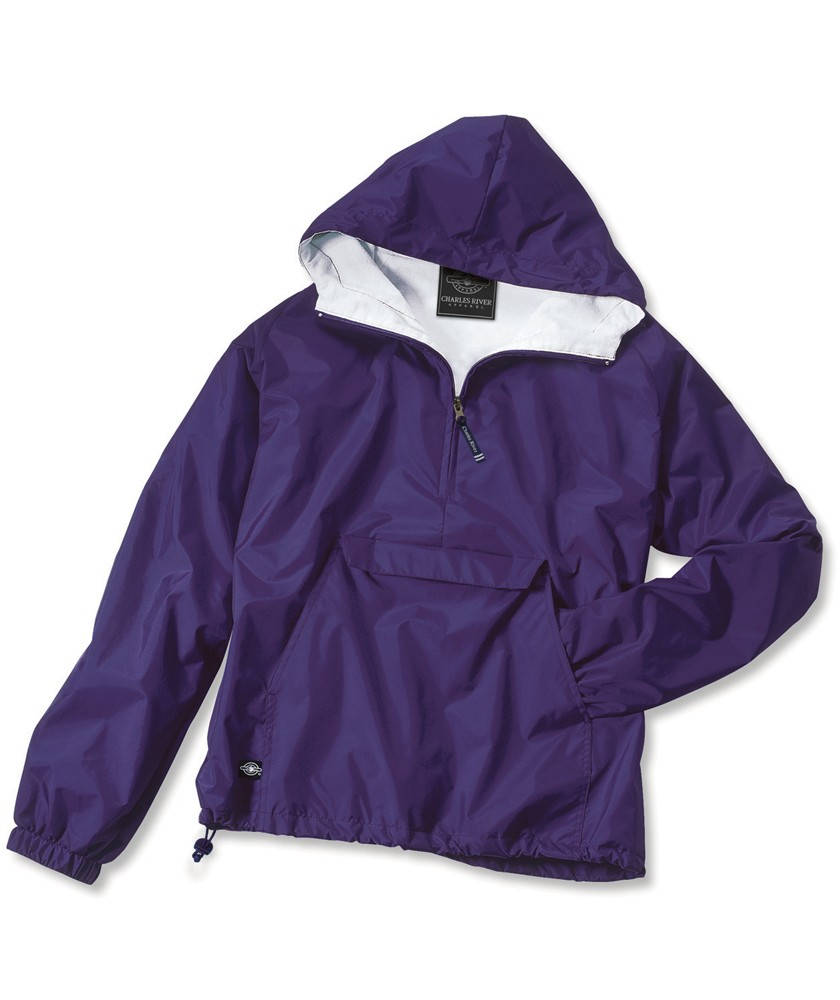 Charles River Apparel Monogrammed Windbreaker Pullover Jacket 10 color ...